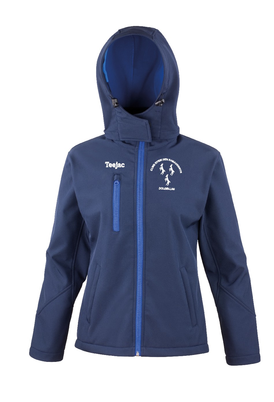 Dolgellau RFC Ladies Softshell Hooded Jacket - Teejac